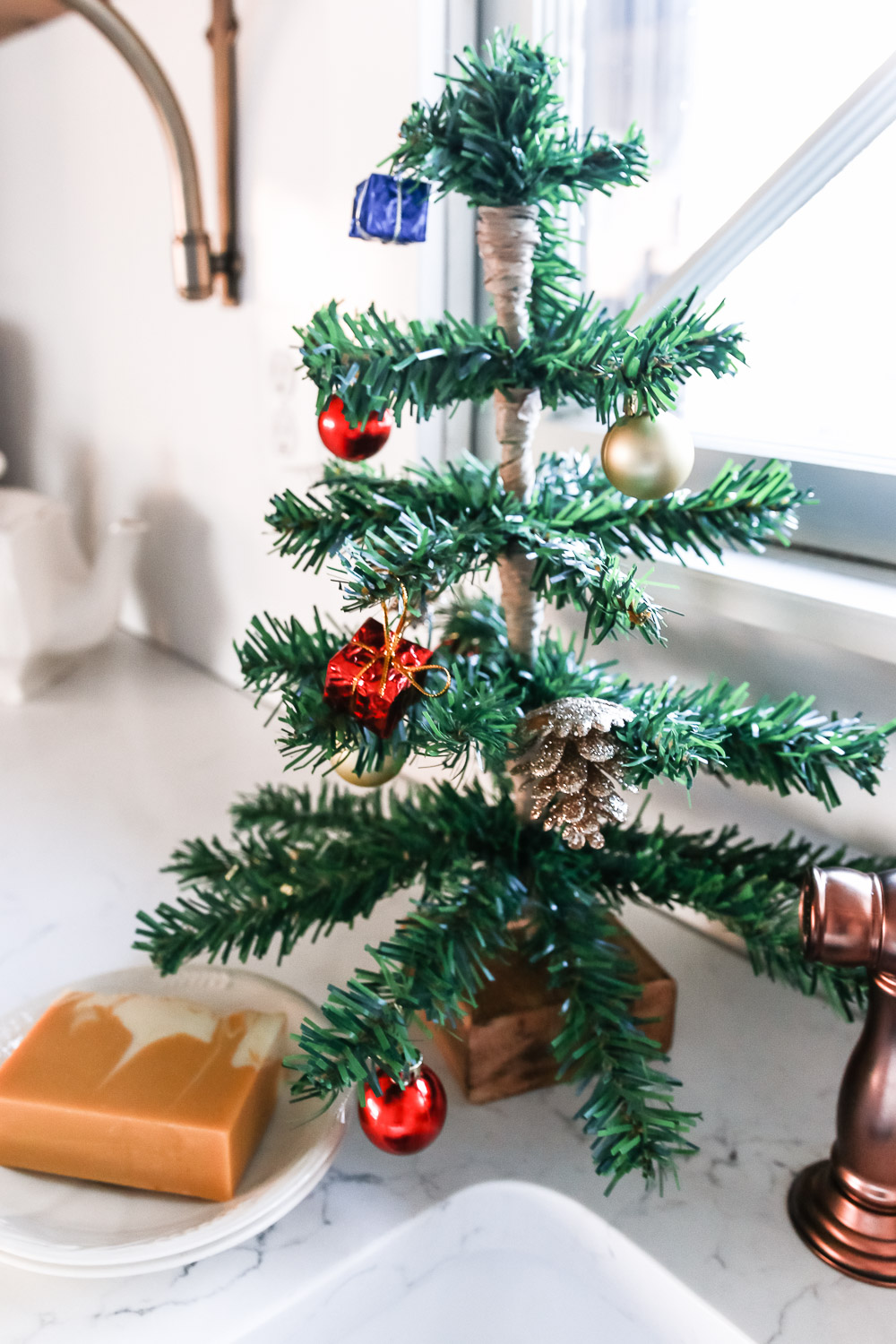 DIY Mini Tabletop Christmas Tree The Weathered Fox