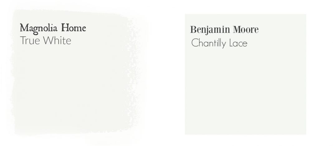 True White Paint Match - The Weathered Fox