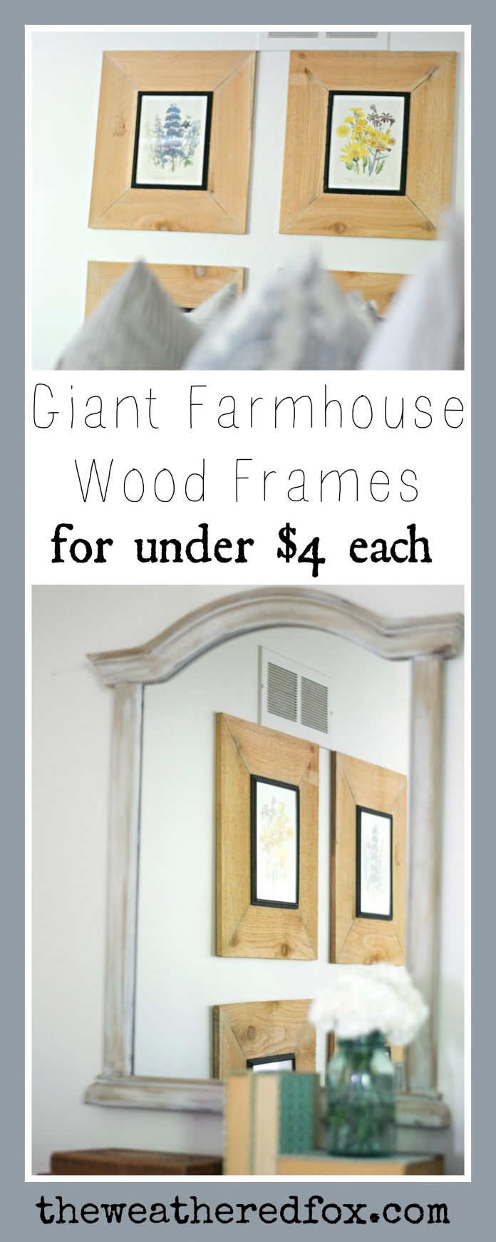 Wood Frames: Make your own for $4 - The Weathered Fox