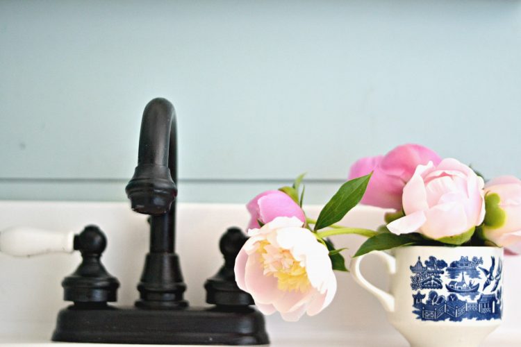 Painted Faucet in 5 Easy Steps - The Weathered Fox