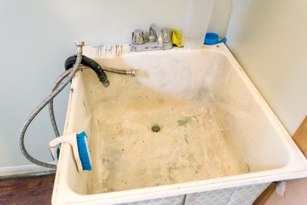 Laundry Room Makeover Day 2 - Utility Sink Gets Some Love - The ...