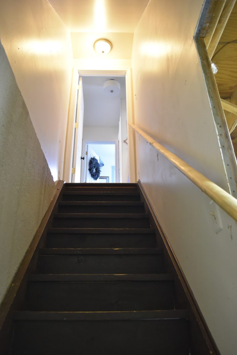 How to Paint Basement Stairs - The Weathered Fox