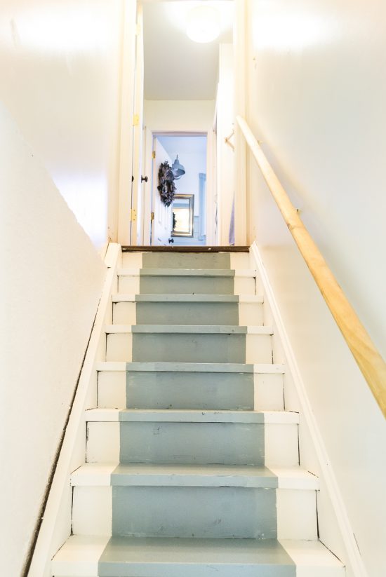 How to Paint Basement Stairs - The Weathered Fox