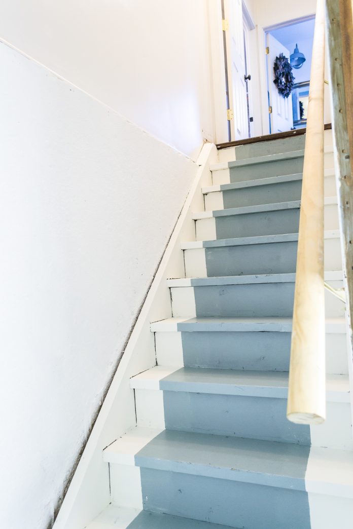How to Paint Basement Stairs - The Weathered Fox
