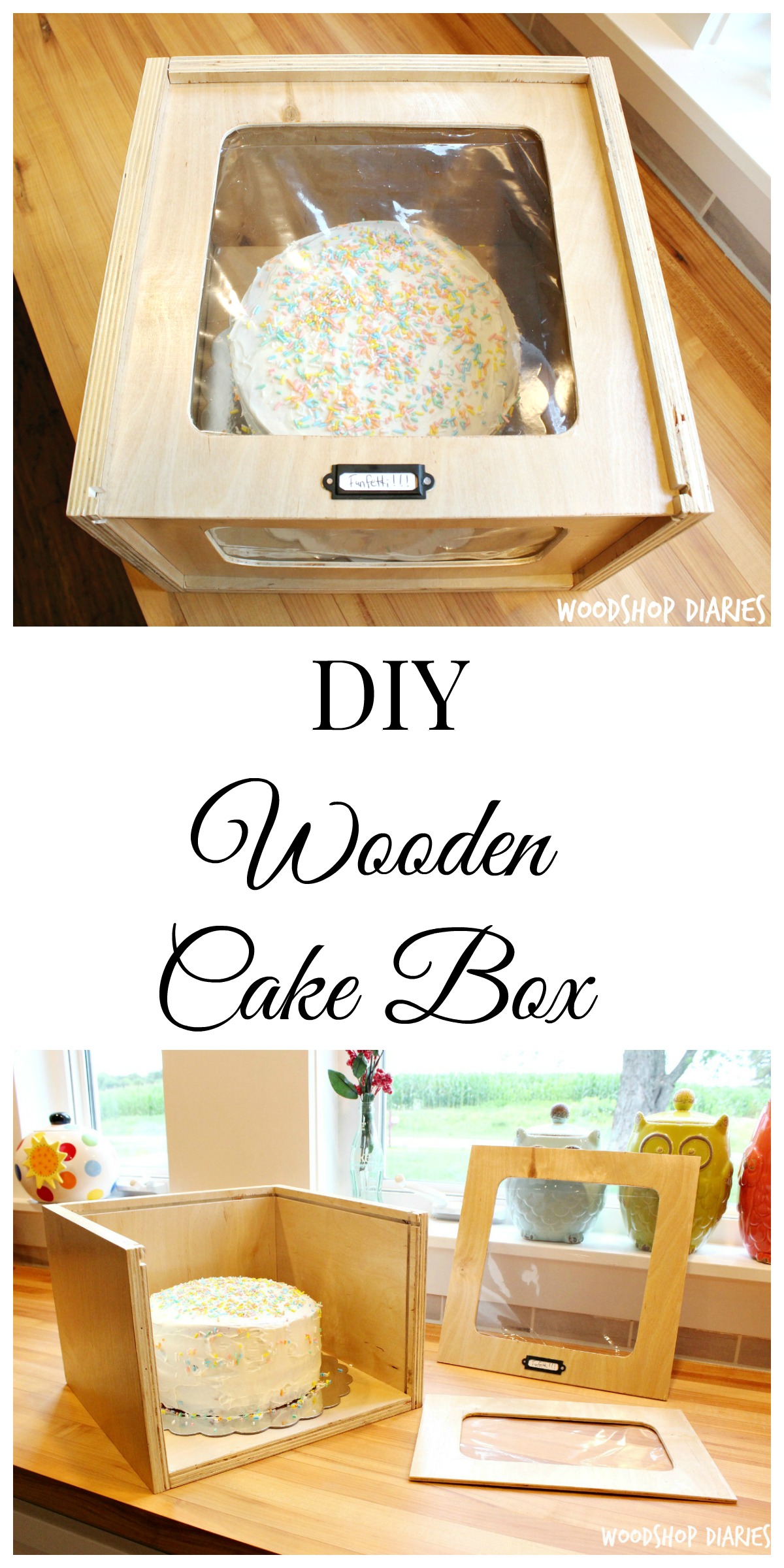 DIY Cake Box Carrier-Woodshop Diaries - The Weathered Fox
