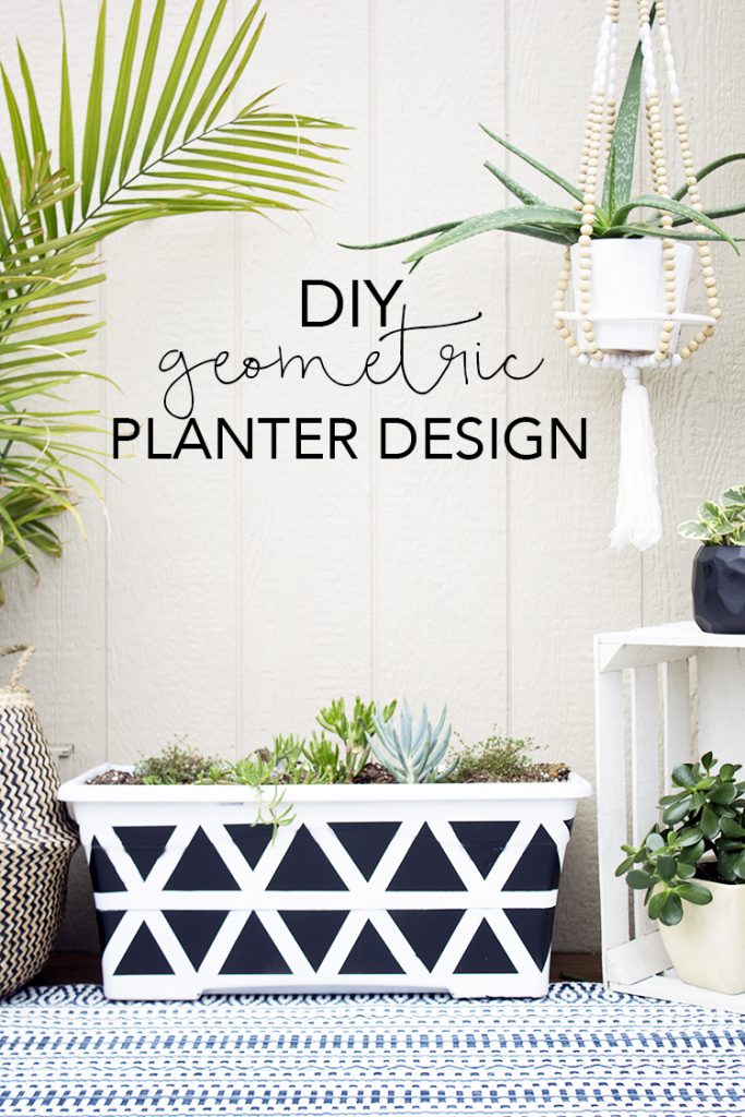 DIY Geometric Planter Design: Give new life to an old planter