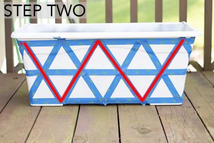 DIY Geometric Planter Design: Give new life to an old planter