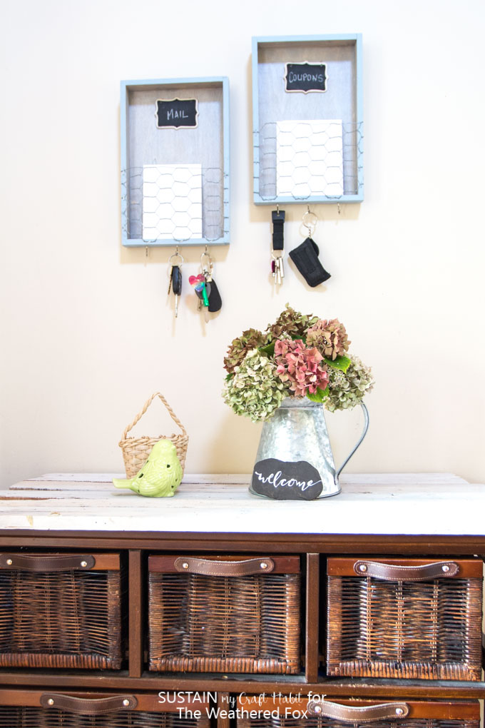 DIY farmhouse key holder-4326 - The Weathered Fox