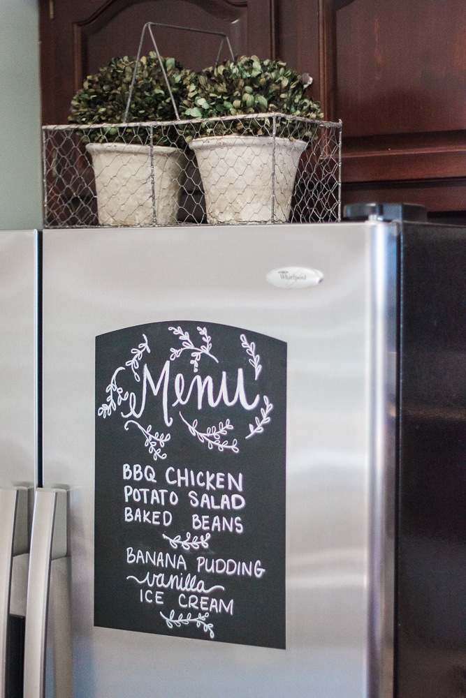 Chalkboard-Fridge-Menu-1 - The Weathered Fox
