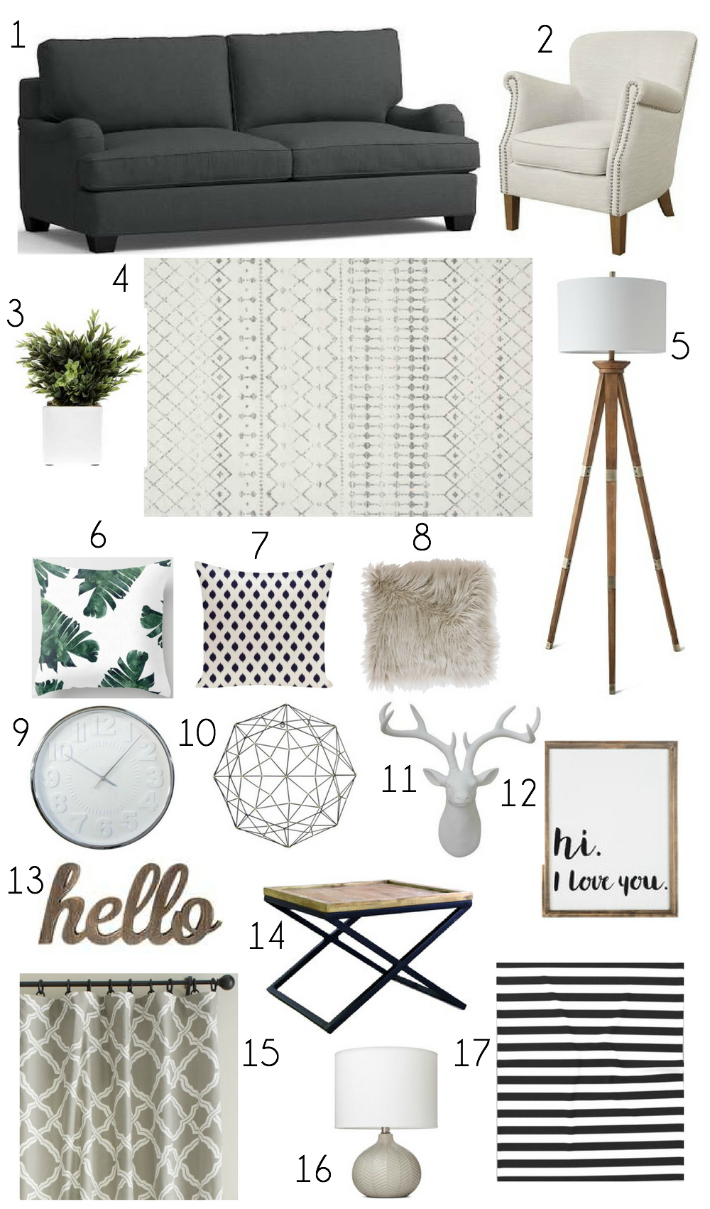 cozy living room mood board - The Weathered Fox