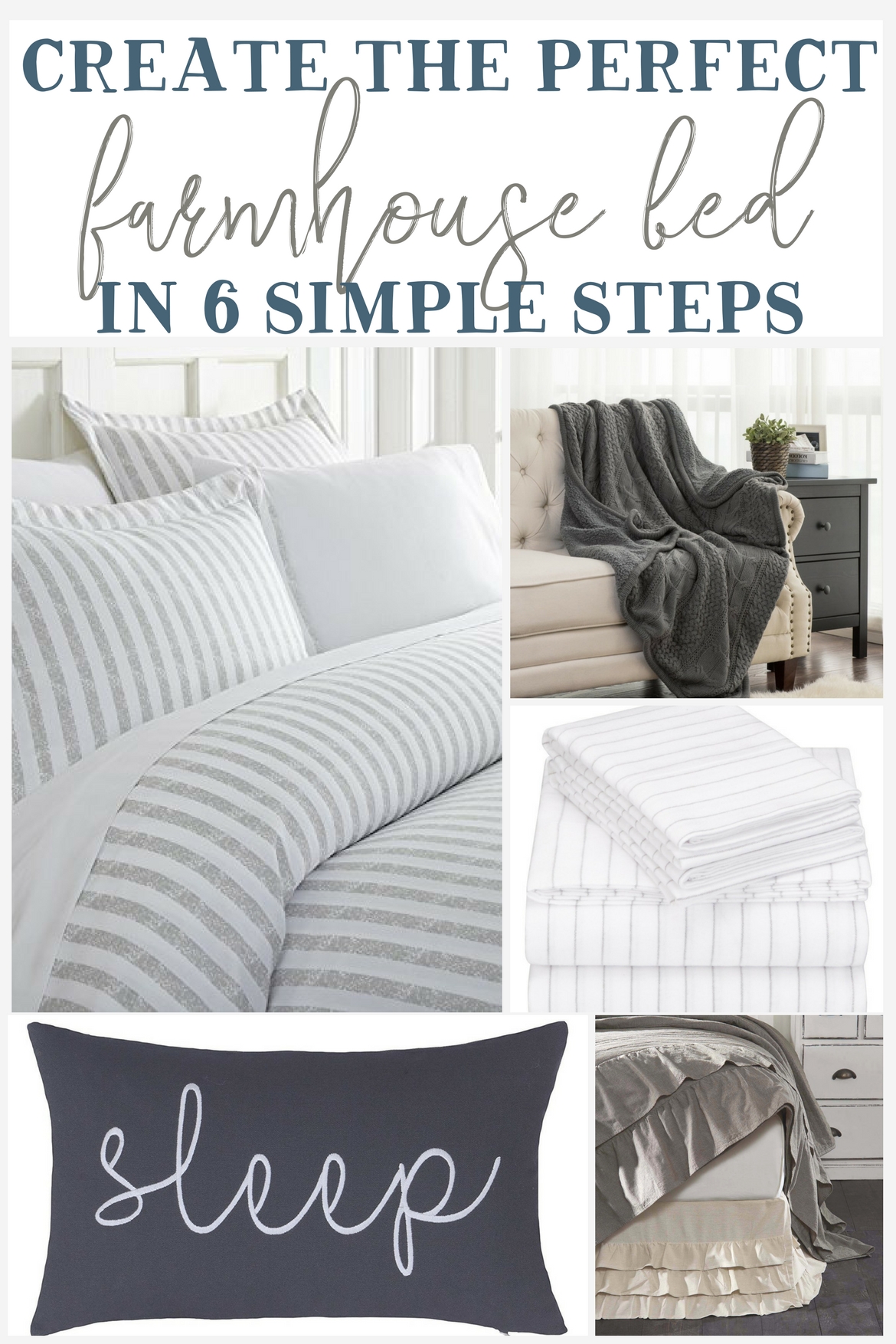 create the perfect farmhouse bed in 6 simple steps - The Weathered Fox